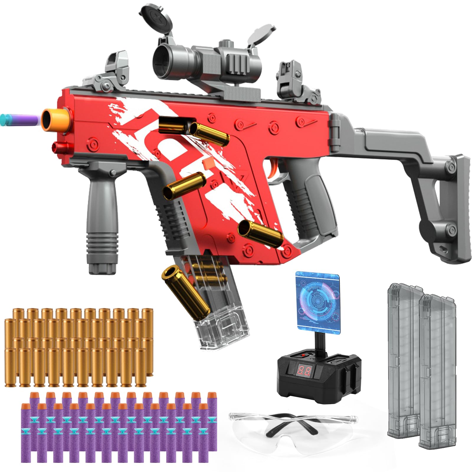 VELIYAKA Toy Gun with Soft Bullets, Automatic Shell Ejecting Foam ...