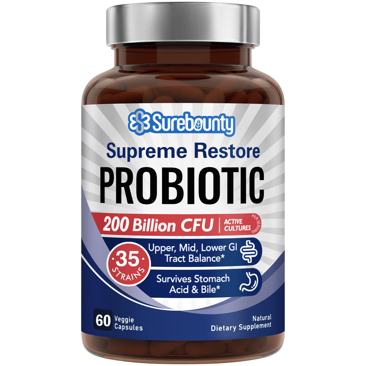 Mua Probiotic for Men & Women, 200 Billion CFU 35 Strains, Prebiotics ...