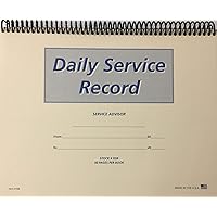 Amazon.com : Daily Service Record Book - 50 Sheets/Book (W9) : Office ...