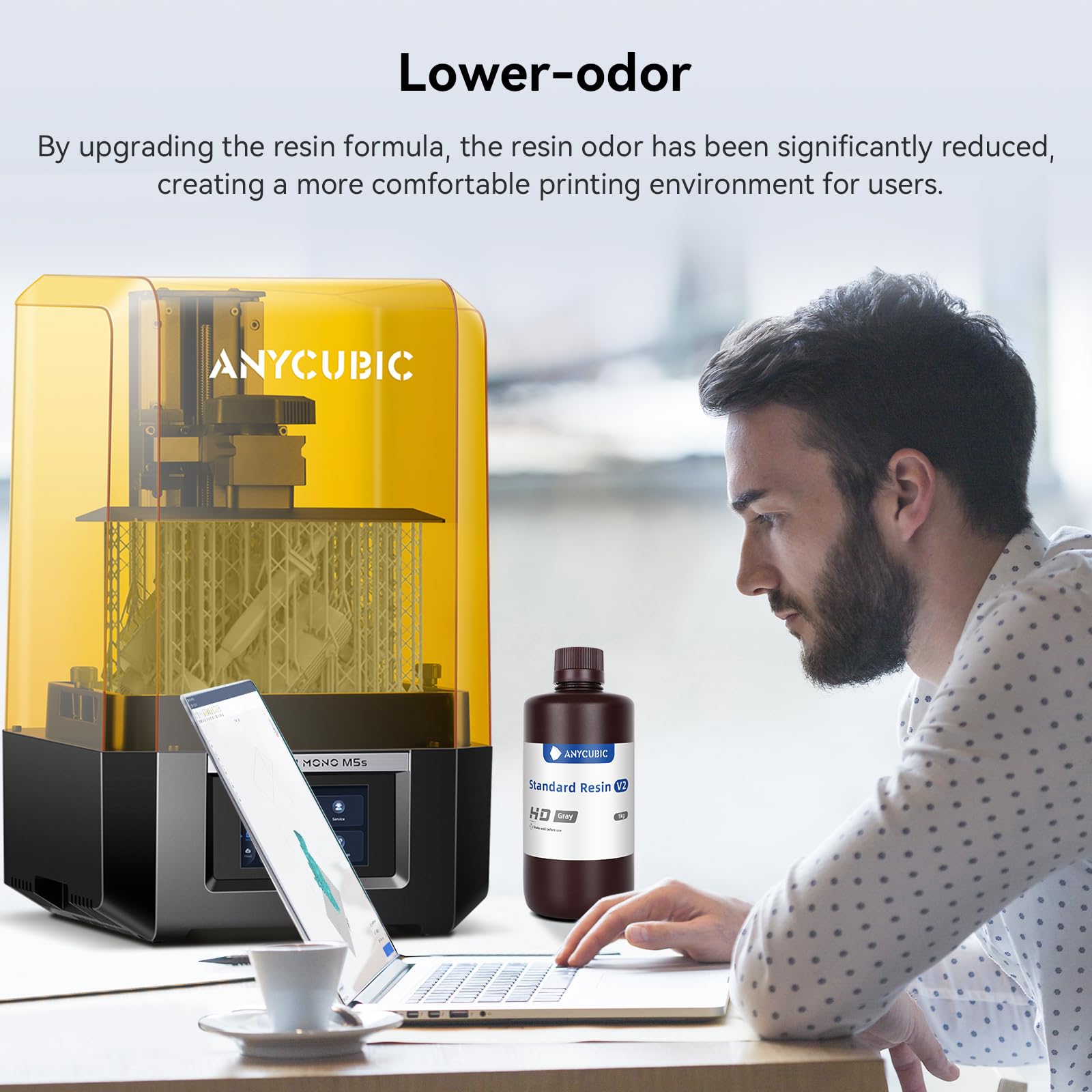 ANYCUBIC 3D Printer Resin, Upgraded 8K Standard Resin V2, Enhanced ...