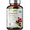 Amazon.com: biophix D-Mannose Plus Cranberry and Probiotics 1000 mg 120 Vcaps - Supports Urinary ...