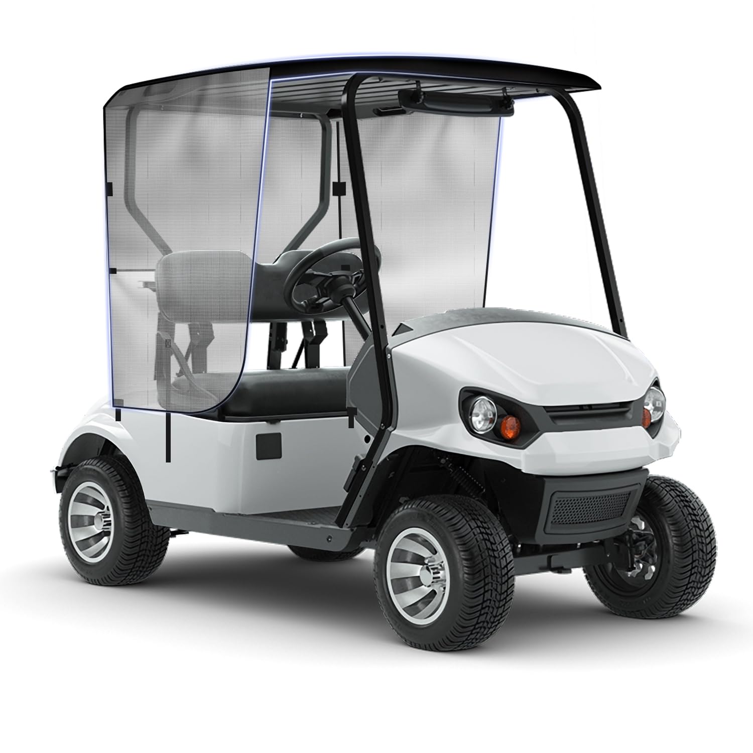 Golf Cart Sun Shade Cover - Golf Cart Summer Cover for 2 Passenger Club ...