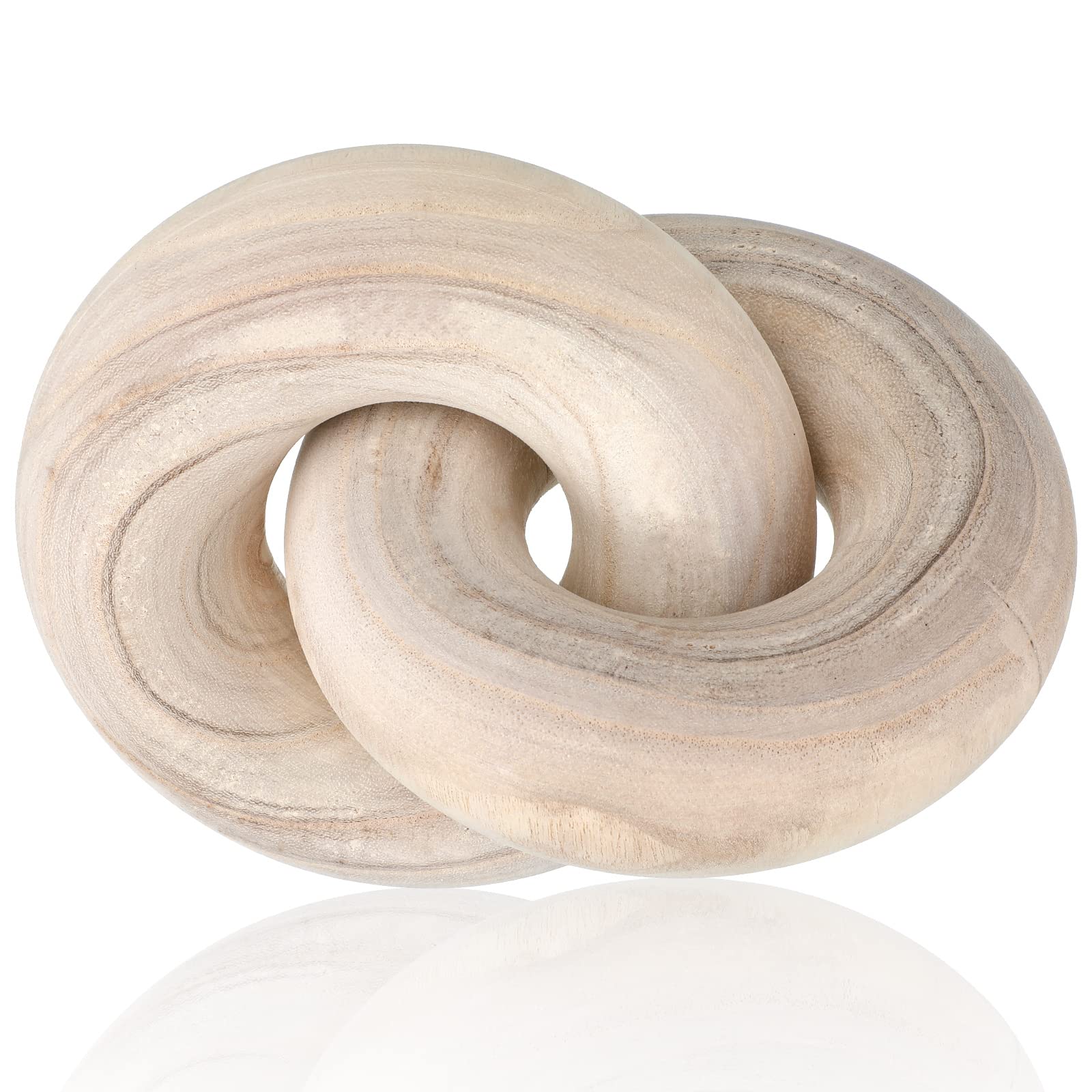 Yalikop 2 Link Wood Chain Link Decor Coffee Table Wooden Knot Decor ...