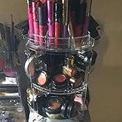 Rotating Makeup Organiser, Rotating 360 Degree Crystal Adjustable ...