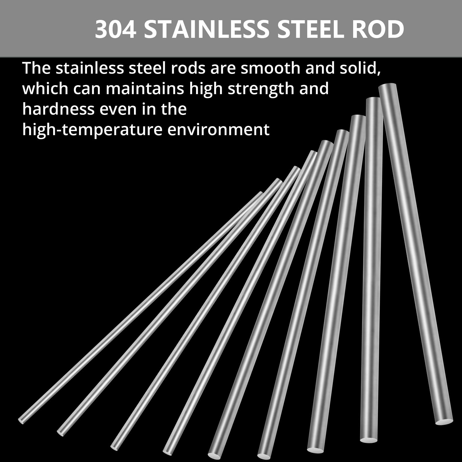Mua 12 Pcs 304 Stainless Steel Round Rod,Phiowocx 1/8” x 12” Metal ...