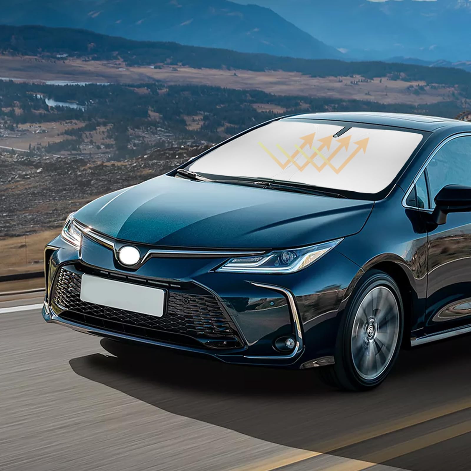 Sun Shade for Toyota Corolla Windshield Sunshades Cover Custom Fit 2020 ...
