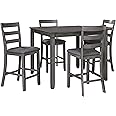 Amazon.com: Signature Design by Ashley Bridson 5 Piece Counter Height ...