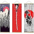Amazon.com: 3PCS Japanese Wall Sword Decor, Wall Art, Home Decor for ...