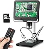 LCD Digital Microscope 7 in HD Screen 200X Magnification Zoom Camera ...