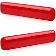 Amazon.com: HERCOO Rear Door Trim Panel Red Left & Right Reflector ...