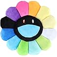 Amazon.com: SNEPOO Smile Face Plush Rainbow Pillow, Sunflower Indie ...