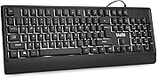 Amazon.com: mafiti Computer Office Keyboard Wired USB 104 Keys Full ...