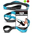 Amazon.com : Stretching Strap with Loops - Non Elastic Stretch Band for Physical Therapy, Yoga ...
