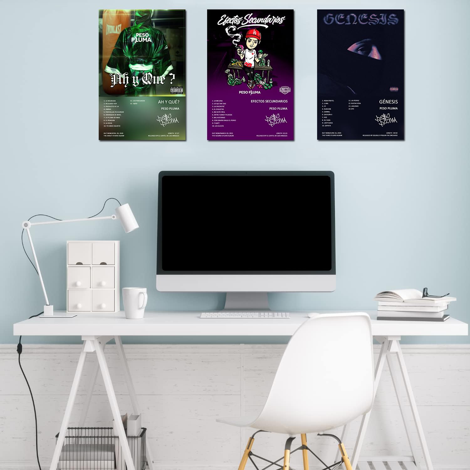 Peso Pluma Album Cover Limited Edition Posters (Set Of 3) Unframed 8in ...