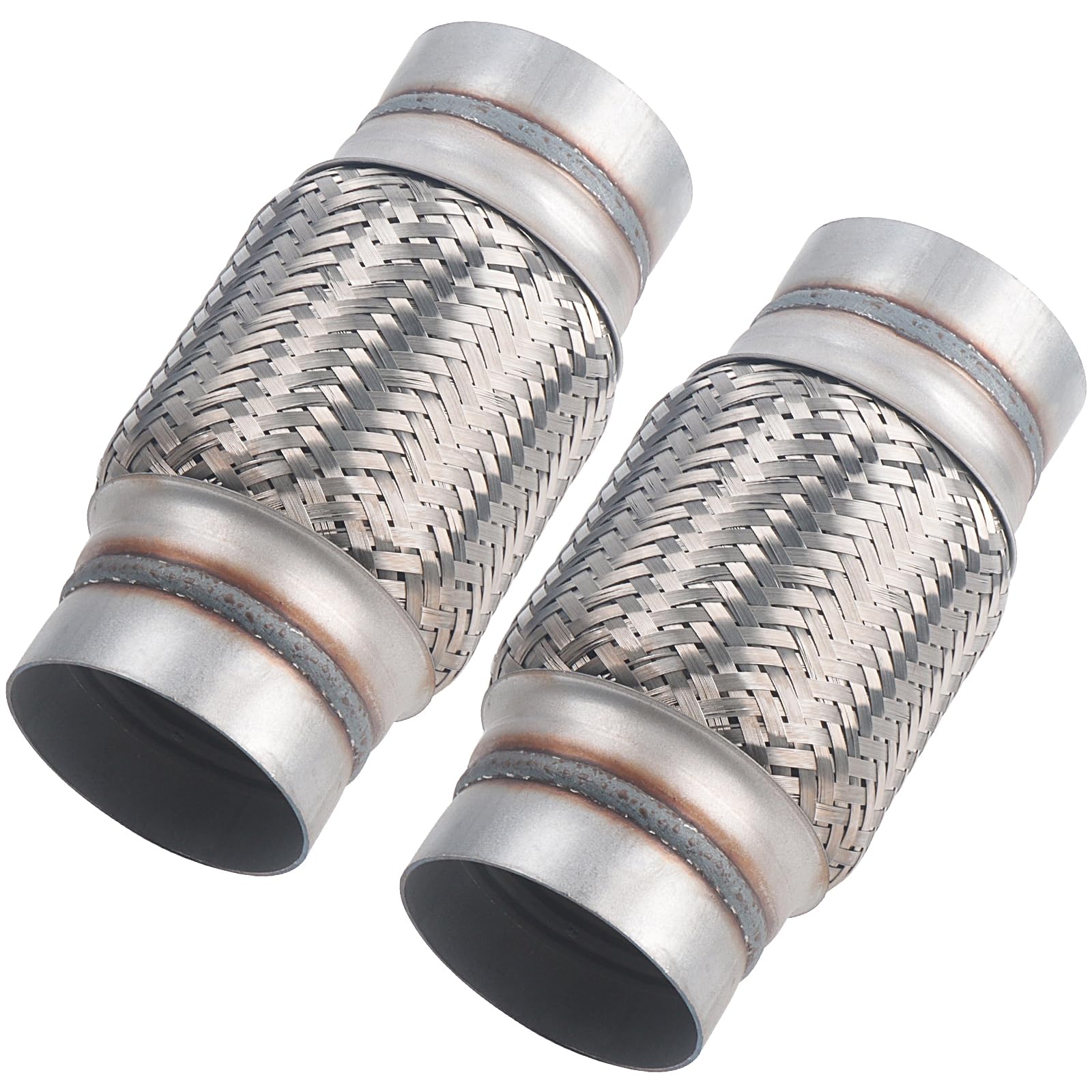 Autarboor 2 Pcs Exhaust Flex Pipe, 3''x 6''Stainless Steel Heavy Duty ...