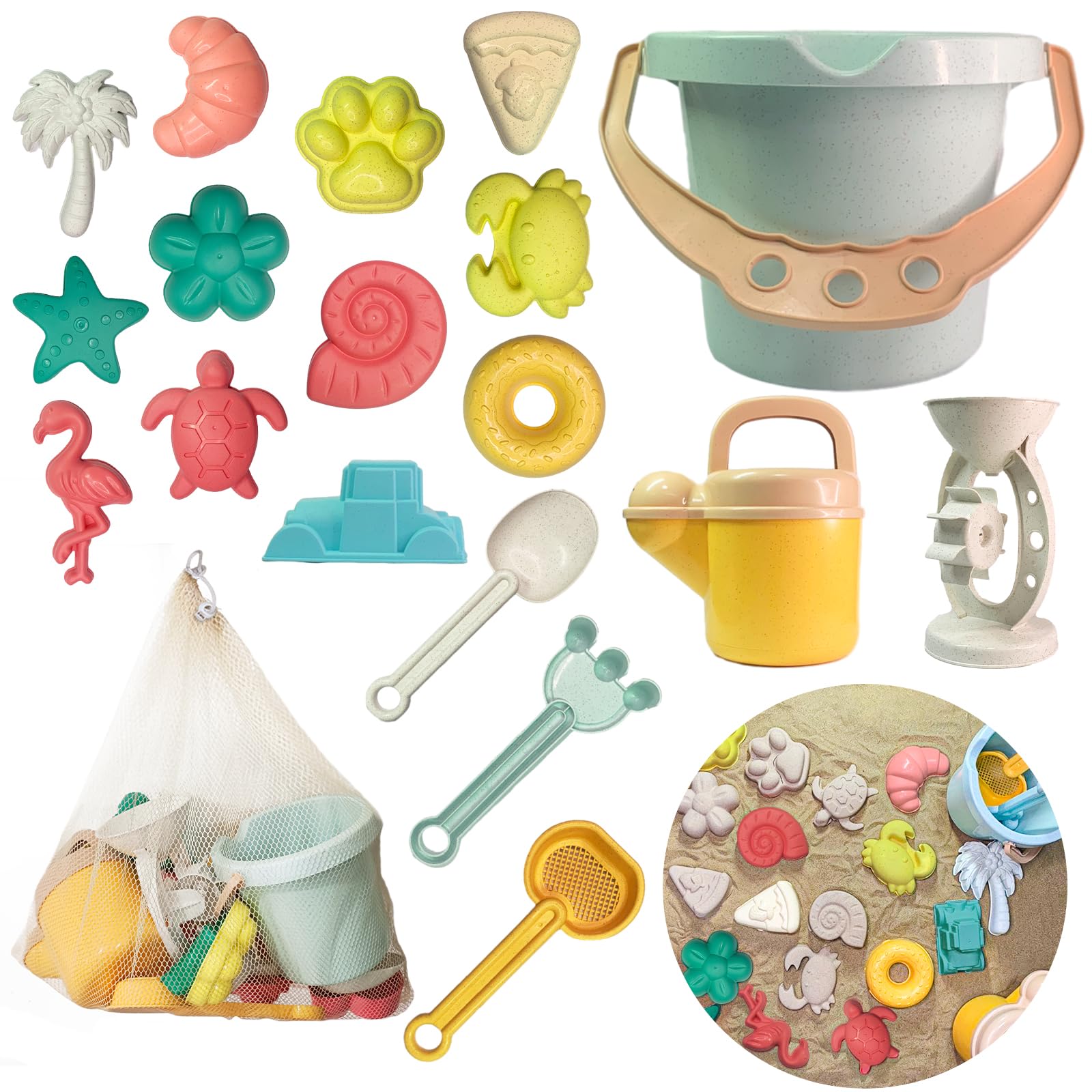 Mua OCOCAO Beach Toys Set Sand Box Toys for Kids Toddlers, Sand Toys ...