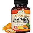 Amazon.com: Turmeric Supplement Curcumin 2600mg - with Organic Ginger ...