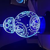 Amazon.com: 3D Lamp Fuwa Force Awaken Bb-8 Night Light 7 Color Change ...