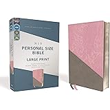 NIV, Personal Size Reference Bible, Large Print, Leathersoft, Tan/Brown ...