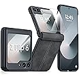 Amazon.com: BSNRM for Samsung Galaxy Z Flip 6 Leather Case, Hinge Protection & Built-in Screen ...