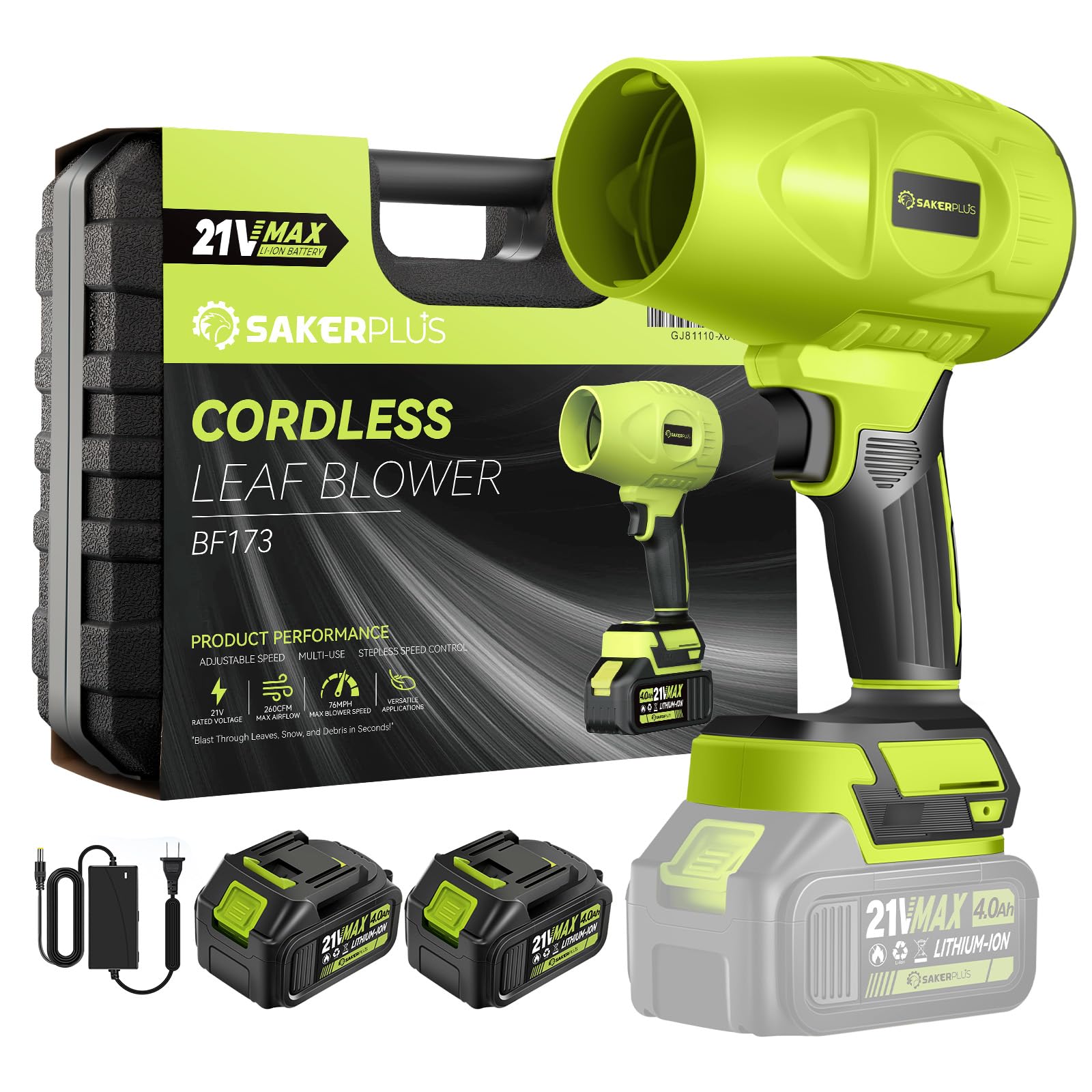 Sakerplus Portable Dust Cleaner, Blower Leaf Blower Cordless, Handheld ...