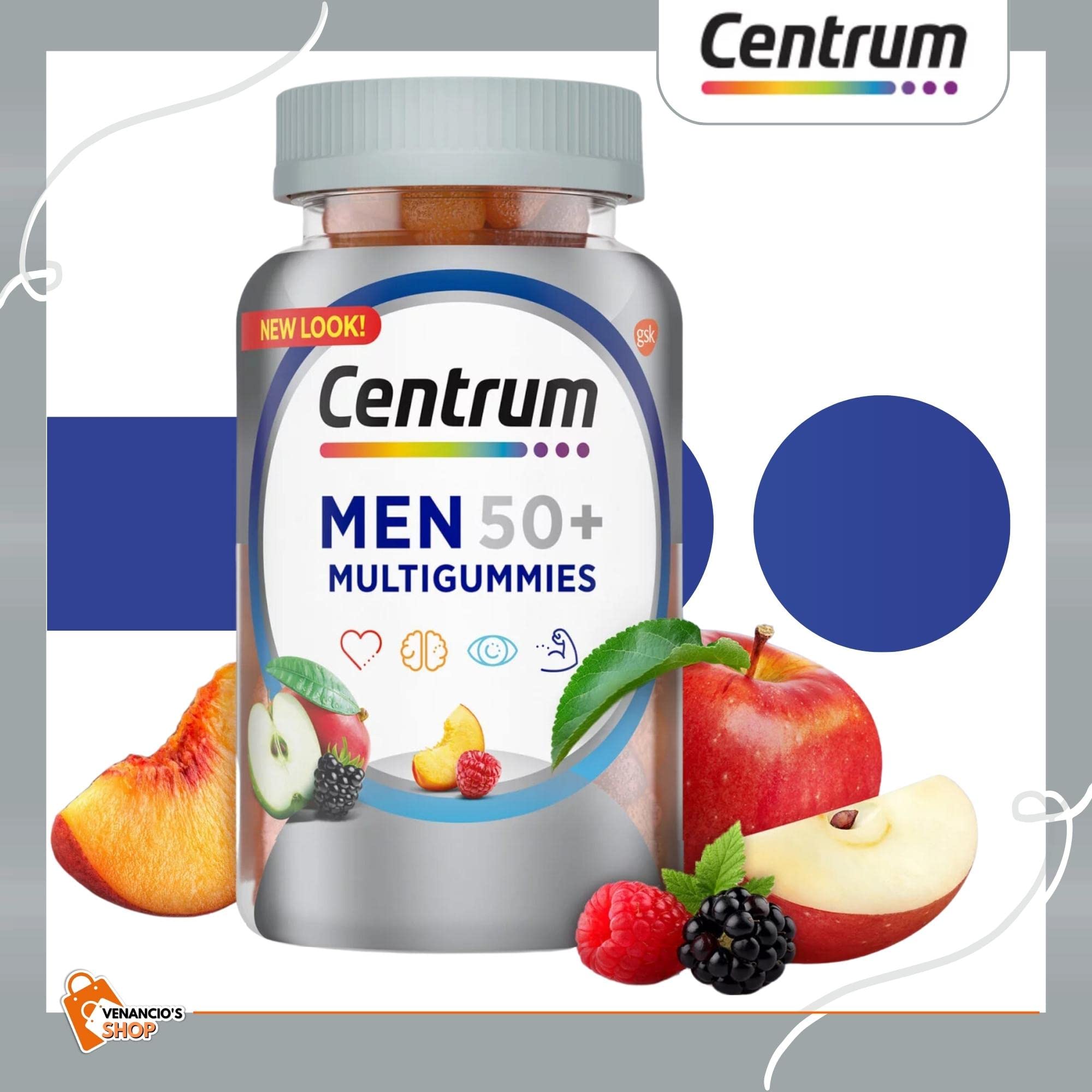 Mua Centrum Multigummies 50 Plus, Multivitamin Supplement Gummies ...