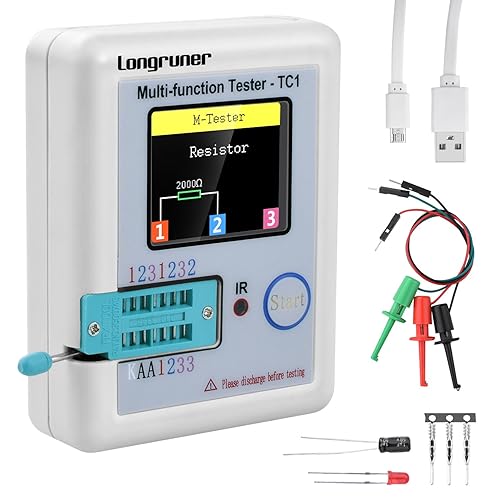 Multi-function Tester, Longruner 1.8 inch Colorful Display Pocketable ...