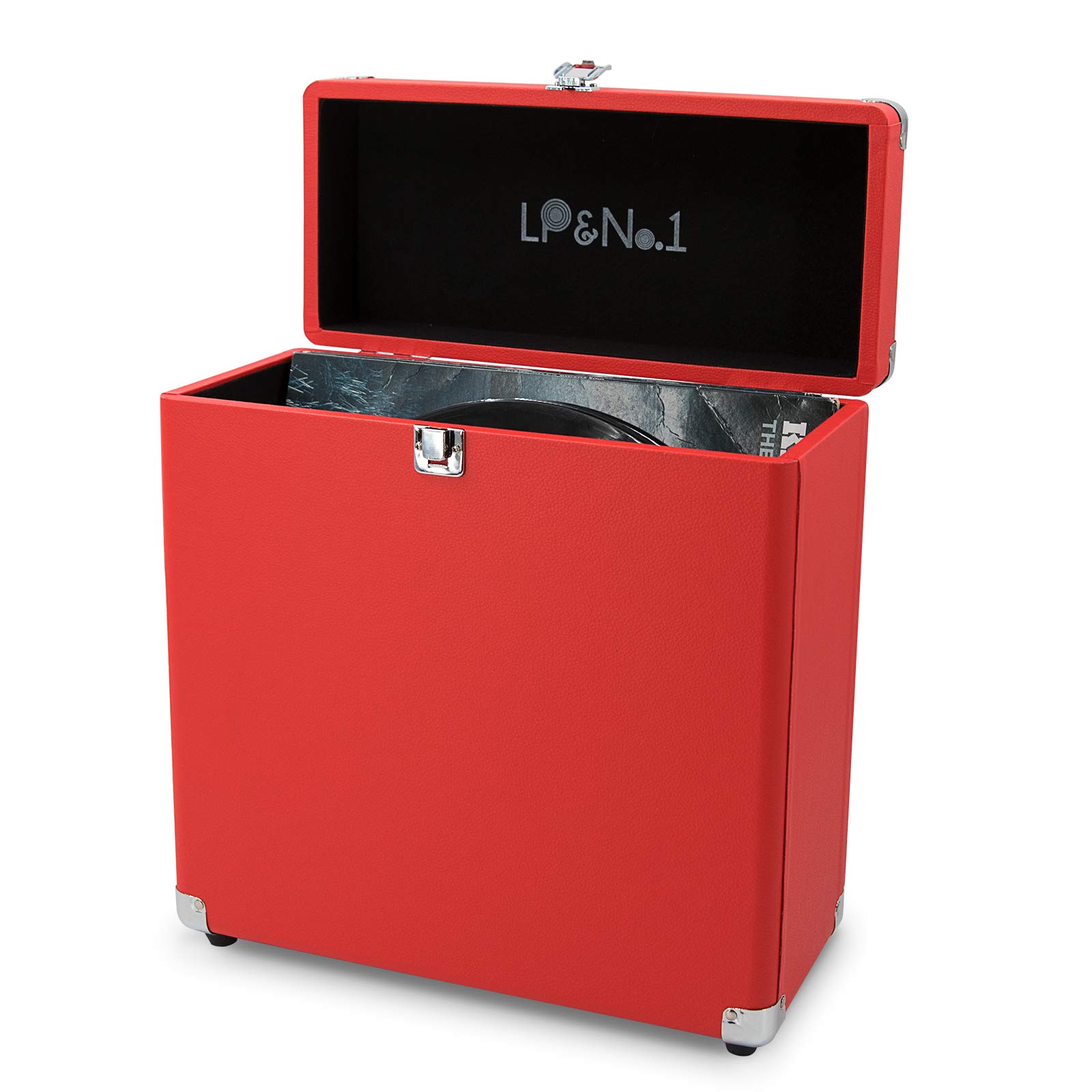 Mua LP&No.1 Vintage Vinyl Record Storage Case,Portable Records Carrying ...