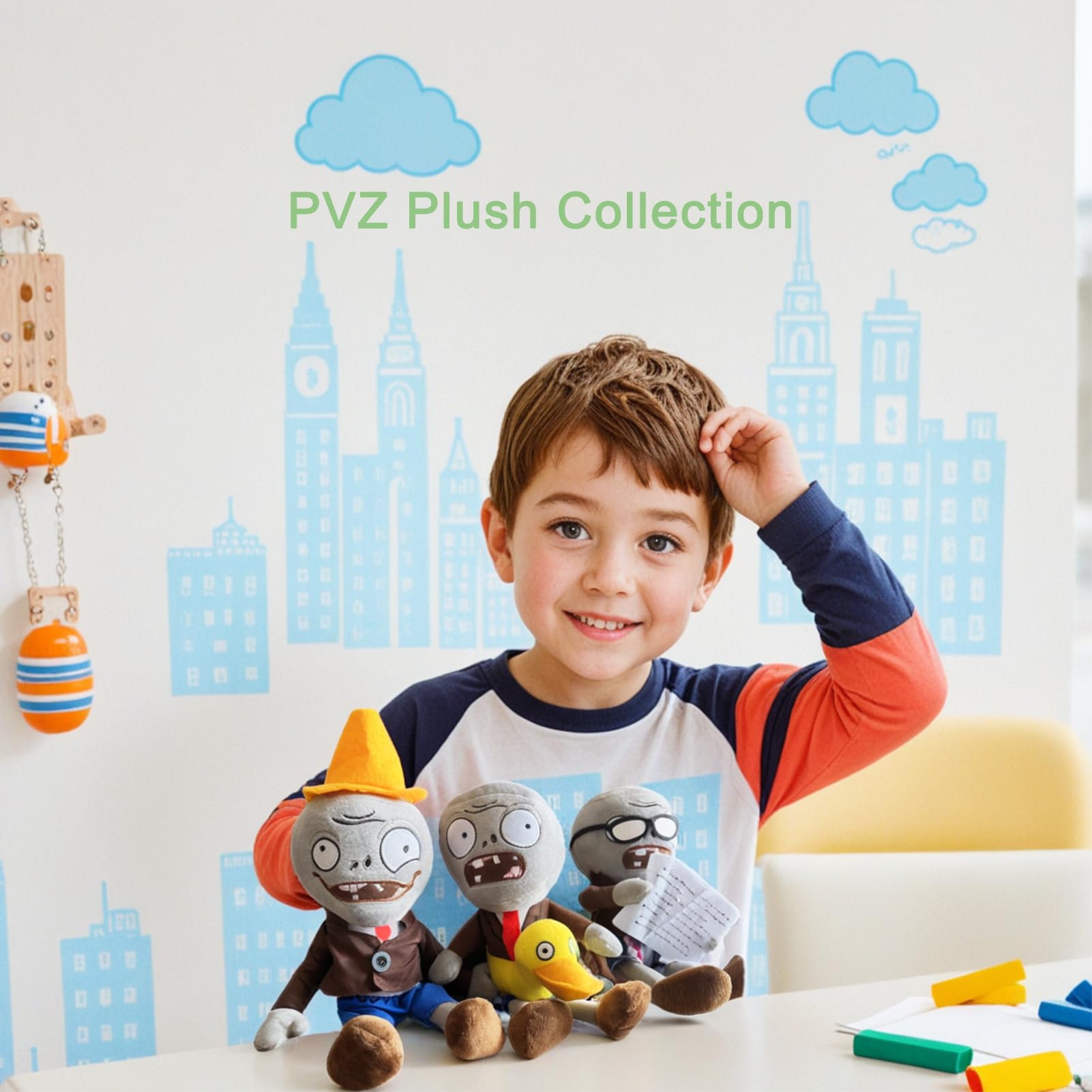 Mua 6Pcs Plants vs Zombies Plush Toys Zombie Sets,Ducky Newspaper ...