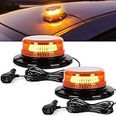 Amazon.com: RONSTA Beacon Lights for Trucks LED Strobe Light, 12V-24V Amber 36 LED Warning ...