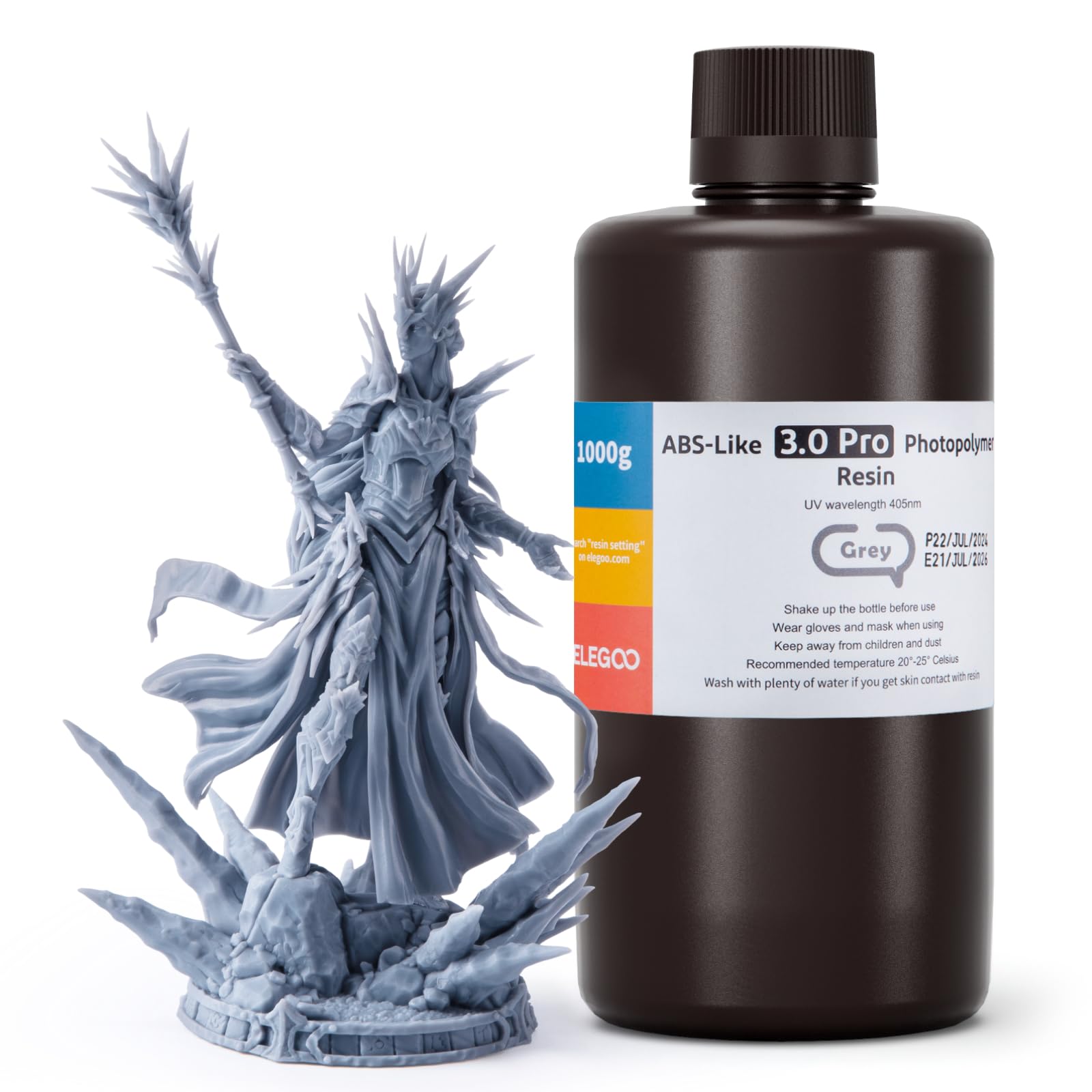 ELEGOO ABS-Like Resin 3.0 Pro, 3D Printing Resin with Higher Scratch ...