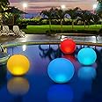 Amazon.com : Solar Pool Balls, Solar Ball, Floating Lights, Pool Lights ...