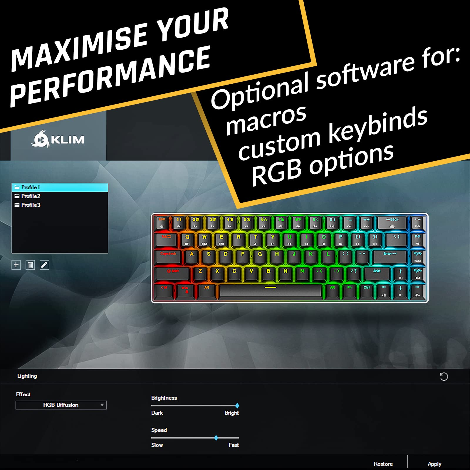 Mua KLIM Shift Wireless Mechanical Keyboard – New Version – Hotswap TKL ...