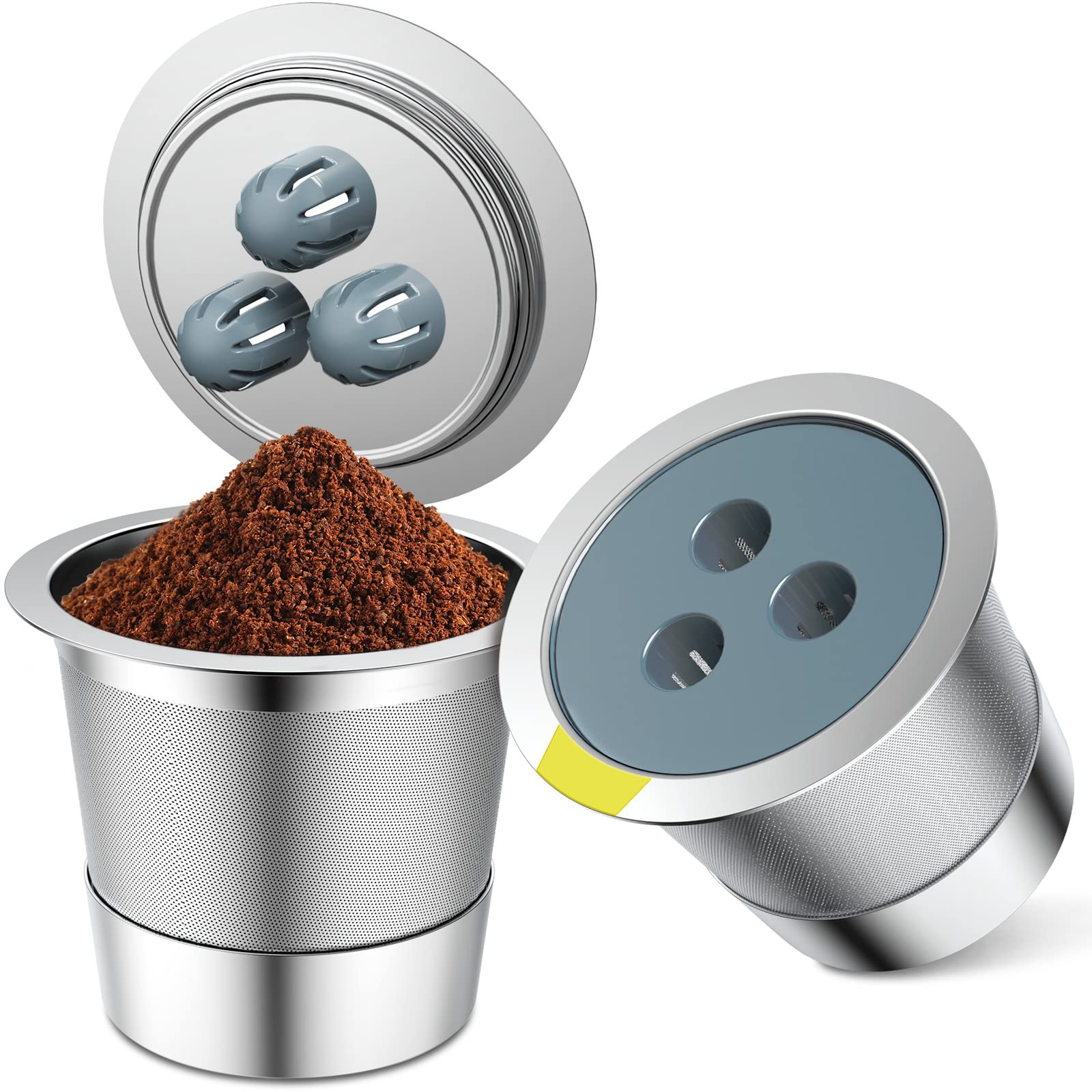 Stainless Steel Reusable K Cups Compatible with Ninja Coffee Maker ...