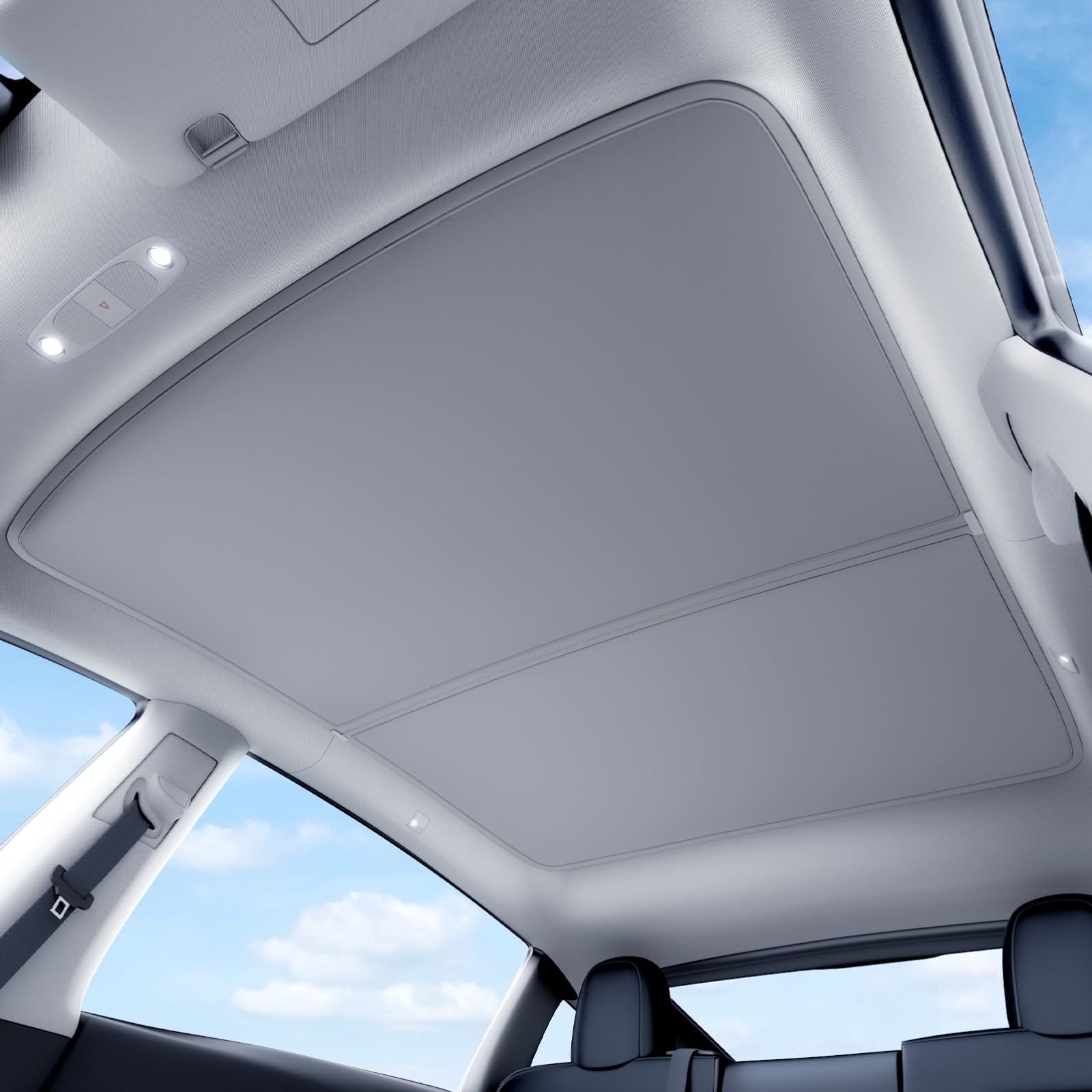 REEVAA 2025 Upgrade Tesla Model Y Sunshade Roof [No Gaps, No Sagging ...