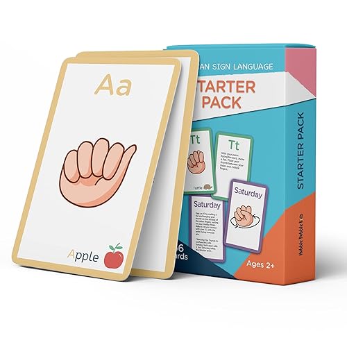 American Sign Language Flash Cards - 56 ASL Flash Cards for Kids ...