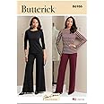 Amazon.com: Butterick Misses' Close-Fitting Pullover Knit Tops and ...