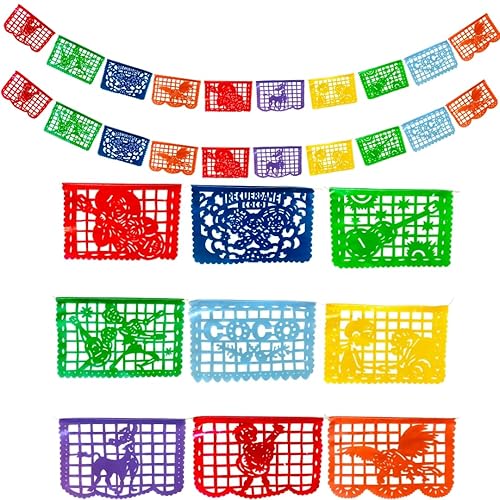 30 Ft Coco Movie Papel Picado Plastic Fiesta Party Decorations, Mexican ...