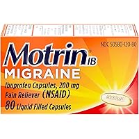 Amazon.com: Motrin IB Migraine Liquid Gel Caps, Ibuprofen 200 mg ...