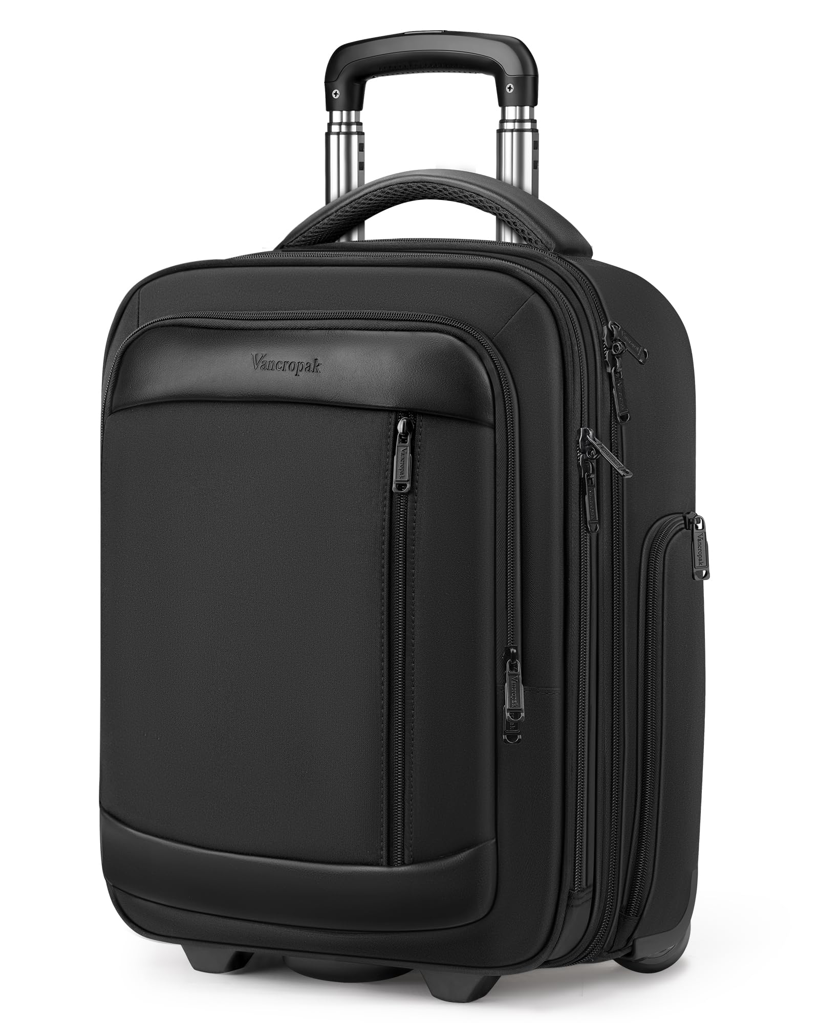 Vancropak Carry on Luggage with Wheels, Multi-functional Airline ...