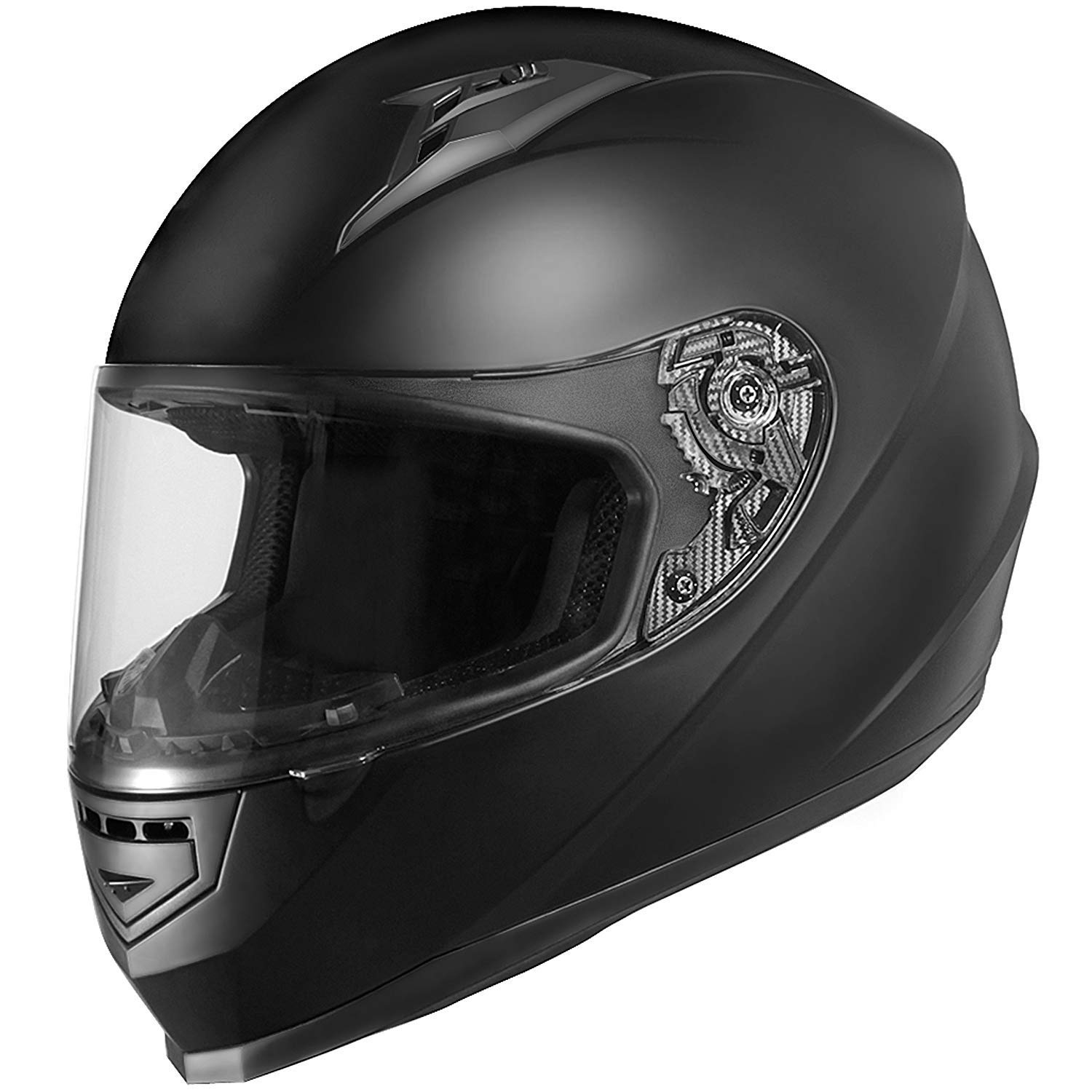 GLX Unisex-Adult Compact Lightweight Full Face Motorcycle Street Bike ...