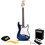 Amazon.com: RockJam RJEG02 6 String Electric Guitar Beginner Kit with ...