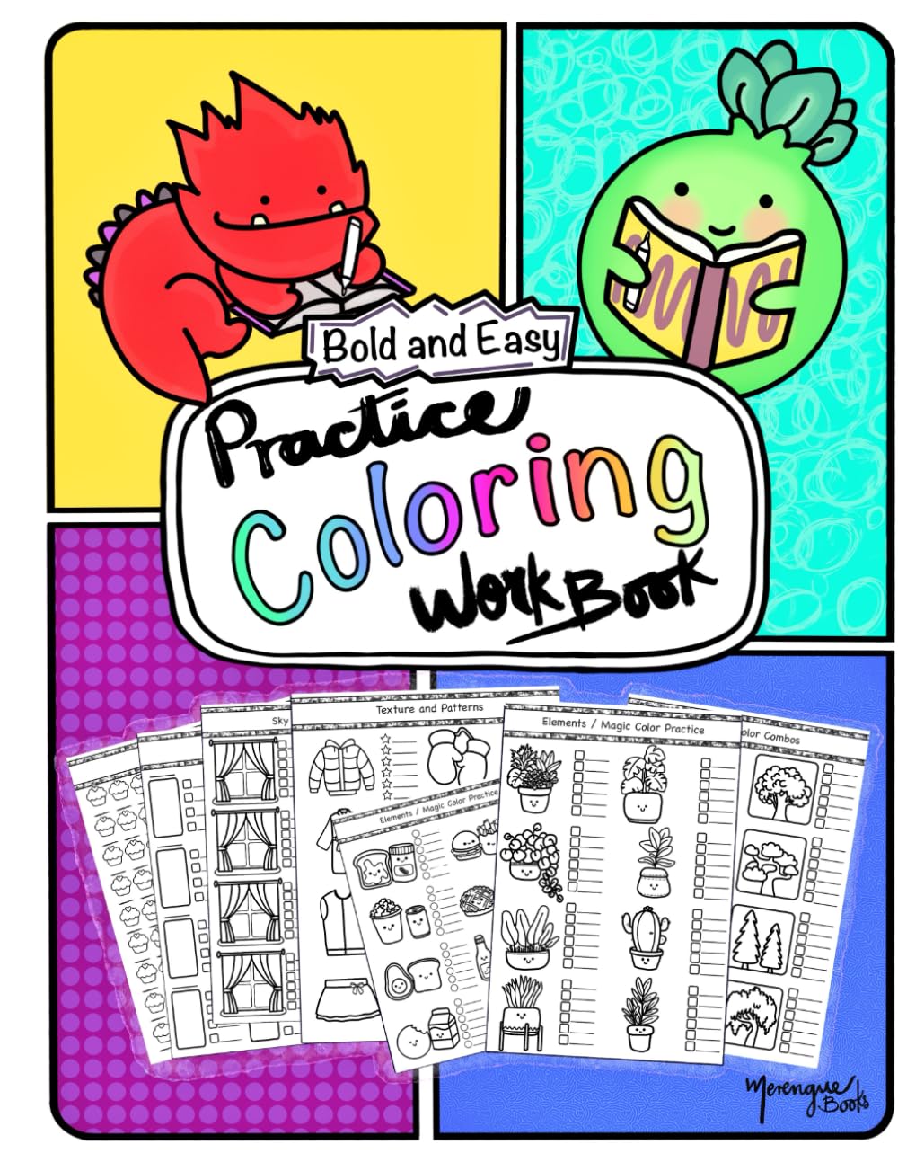 The Ultimate Bold and Easy Practice Coloring Workbook: Templates to ...
