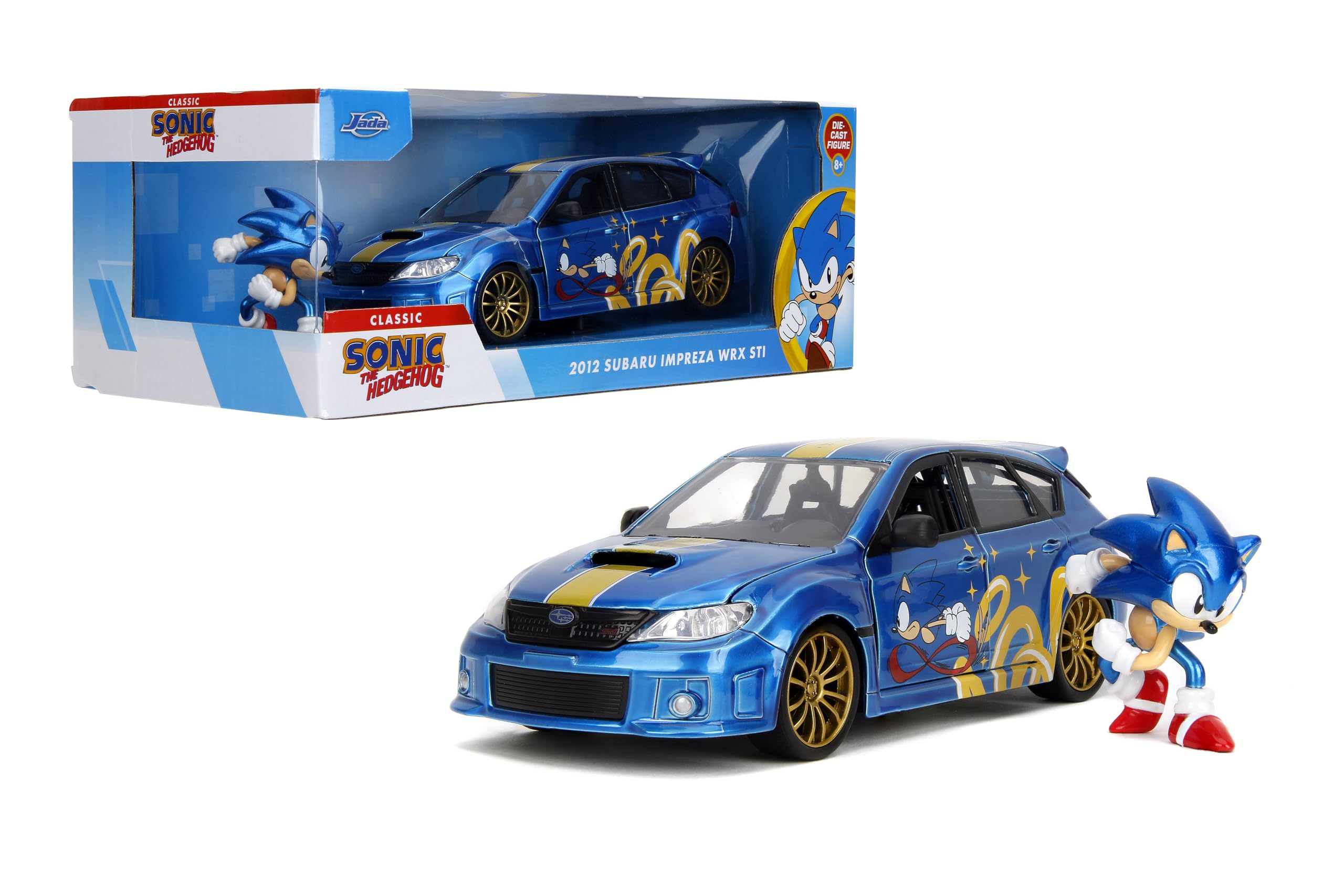 Sonic The Hedgehog 1:24 2012 Subaru Impreza WRX STI Die-cast Car ...