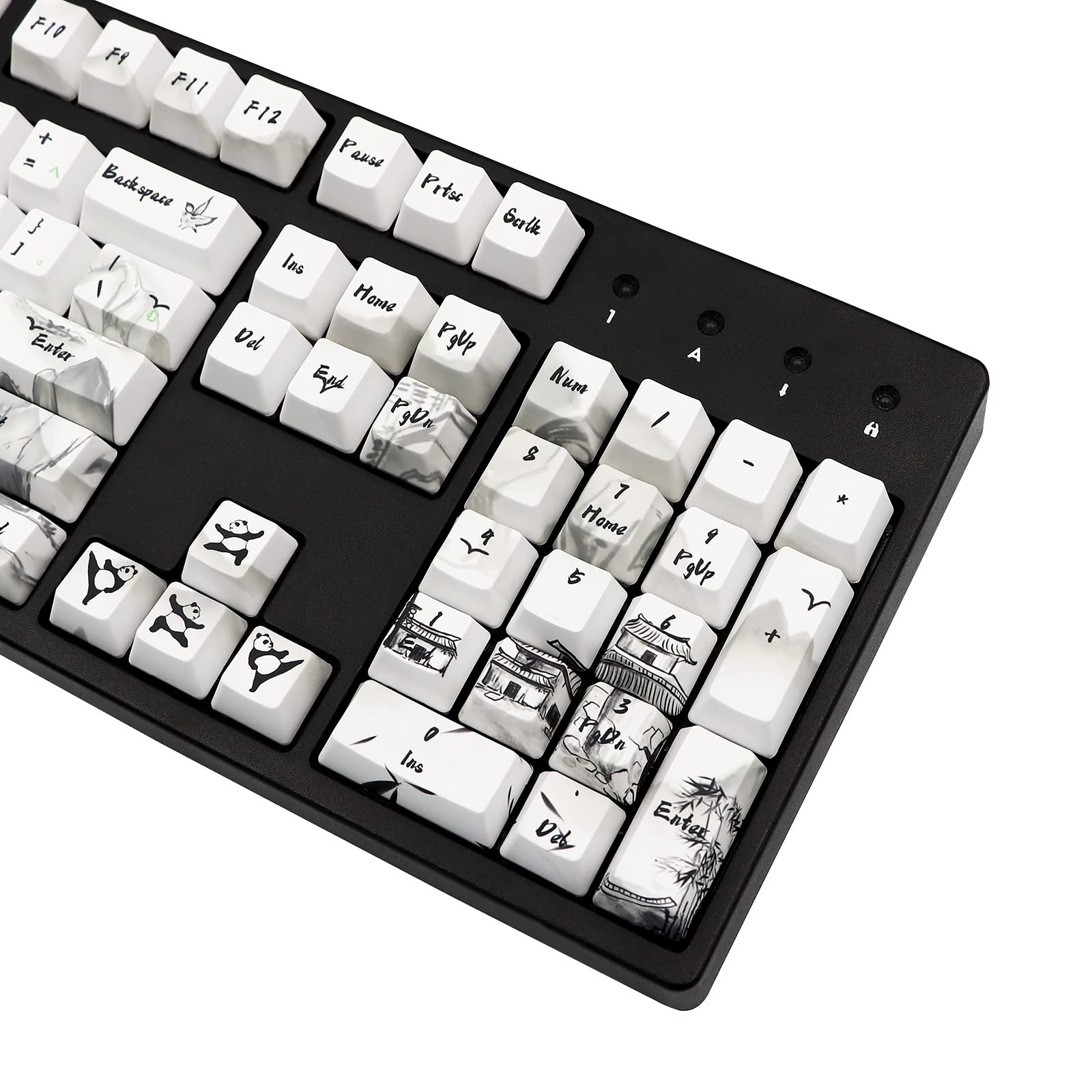 Mua JSJT Panda Keycap PBT Dye Sublimation Japanese Keycaps 110 Keys ...
