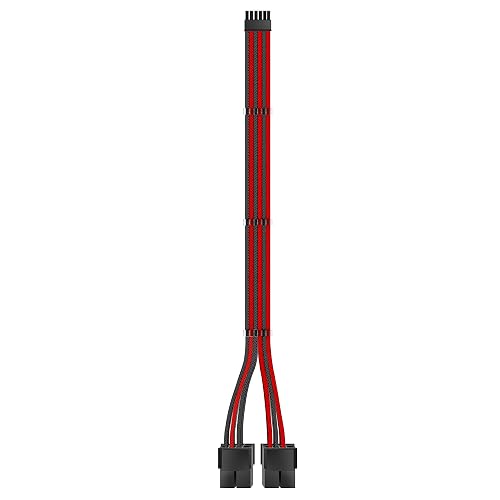 EZDIY-FAB RTX 3000 Series 12 Pin to Dual 8 Pin PCIe Sleeved Extension ...