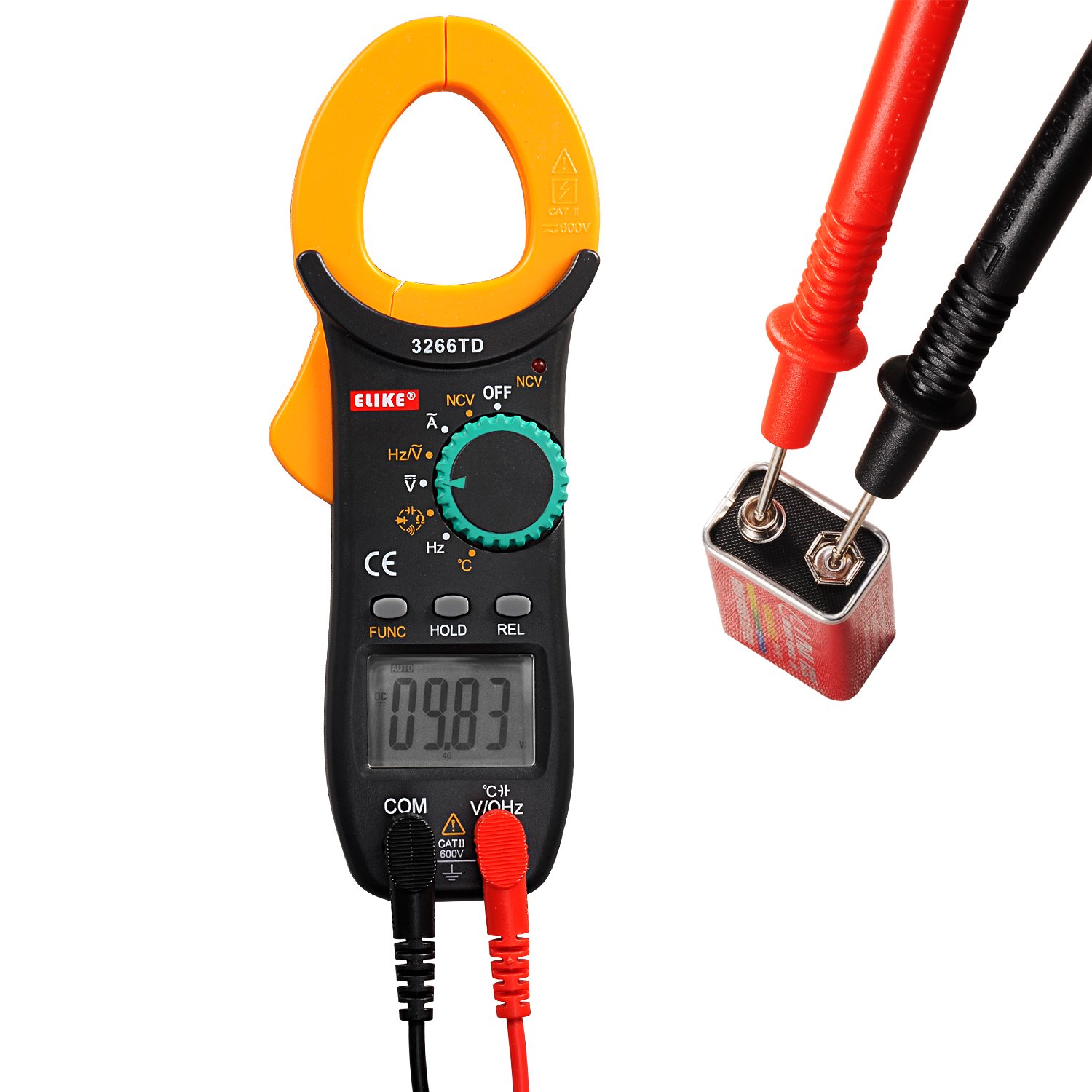 Mua ELIKE True RMS, NCV, AC/DC Digital Multimeter Amplifier Volt Clamp ...
