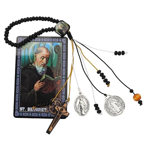 St Benedict Medals for Door with Medalla Milagrosa Prayer Cards Home ...
