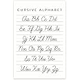 Amazon.com: Cursive Alphabet Poster - Learn To Write Classroom Visual ...