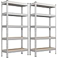 Amazon.com: SONGMICS 5-Tier Storage Shelves, Load 2310 lb, Set of 2 ...